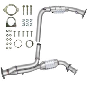 autosaver88 catalytic converter compatible with chevy silverado gmc sierra 1500 1999 2000 2001 2002 2003 2004 2005 2006 tahoe avalanche suburban yukon cadillac escalade 4.3l 4.8l 5.3l (epa compliant)