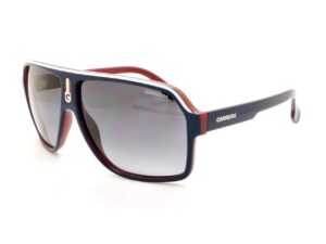 carrera mens carrera 1001/s sunglasses, blue red/dark gray gradient, 62mm 11mm us