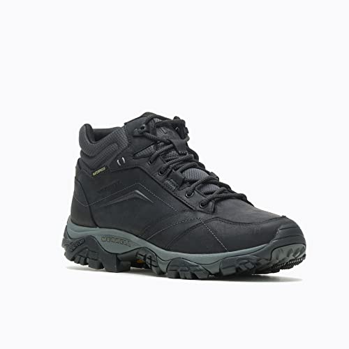 Merrell mens Moab Adventure Mid Wp Hiking Boot, Black, 11 Wide US