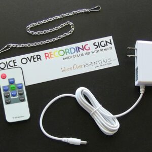 Multi-Color LED Voice Over Recording Sign with Remote Control