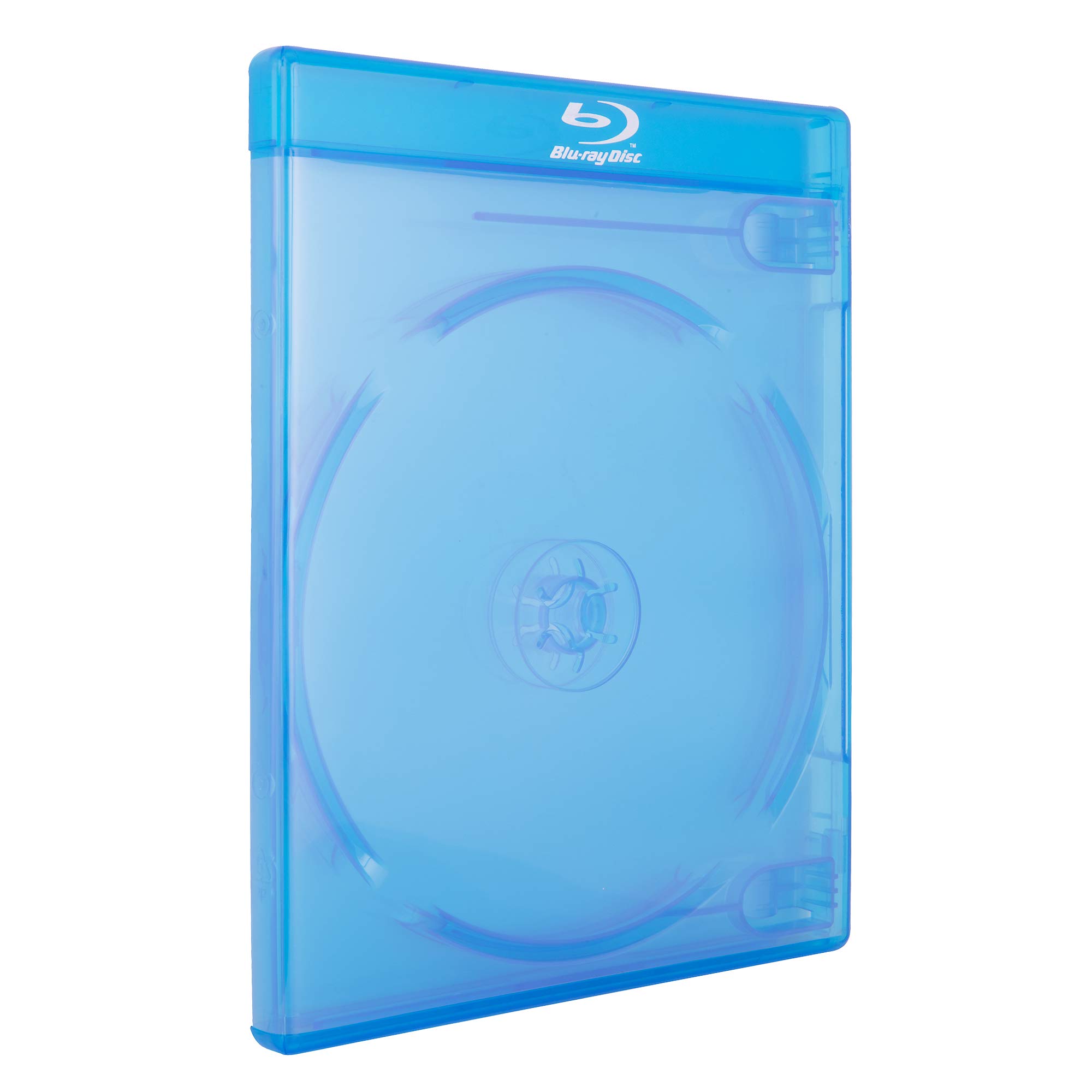 AcePlus 25 Double 2-Disc Blu-Ray Cases in 12mm Standard Thickness with Silver Screen Printed Logo (25-Pack)