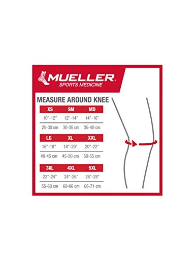 Mueller Sports Medicine Comfort Closed Patella Knee Sleeve, XXX-Large, 0.44 Pound, Black