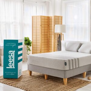 leesa sapira hybrid 11" mattress, full size, premium cooling foam and individually wrapped spring / certipur-us certified / 100-night trial