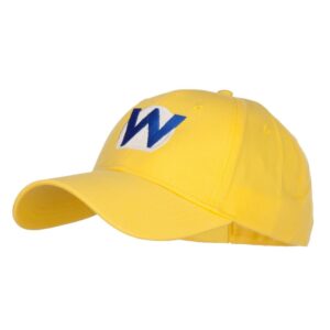 e4Hats.com Mario Luigi Wario Waluigi Embroidered Cap - Yellow OSFM