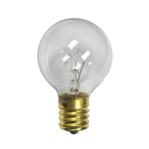 sival g40 replacement globe light bulb, e17 base (intermediate), clear, 7 watts, pack of 25