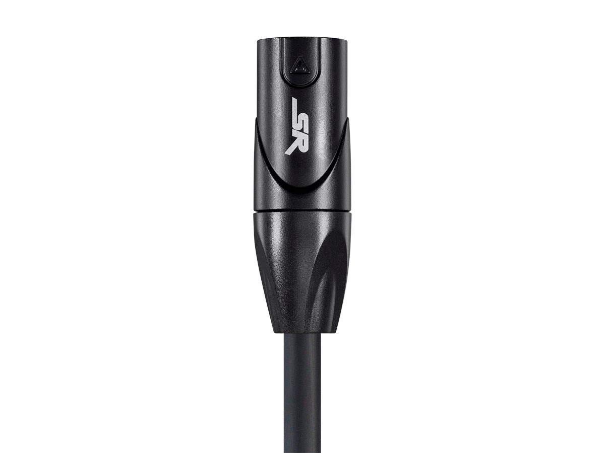 Monoprice XLR Male to XLR Female Cable - Microphone & Interconnect, Gold Plated, 16AWG, 6 Feet, Black - Stage Right Series