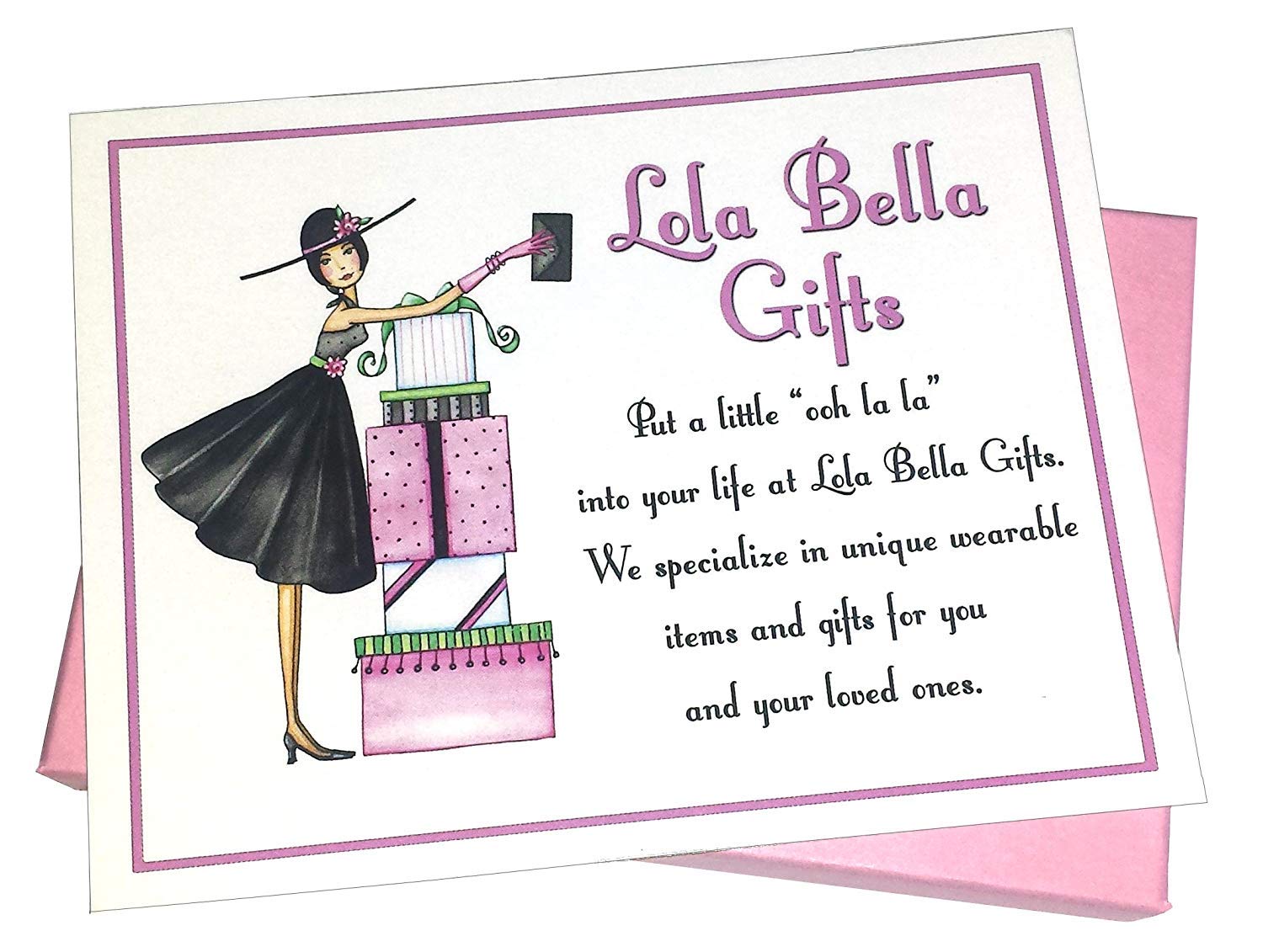 Lola Bella Gifts Crystal Keep the Faith Pink Ribbon Breast Cancer Awareness Charm Bracelet with Gift Box