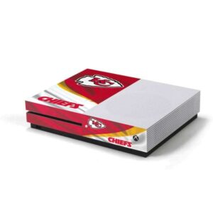 skinit decal gaming skin compatible with xbox one s console - officially licensed nfl kansas city chiefs design