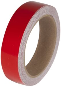 incom manufacturing: engineer grade reflective safety tape, 1" x 30', red