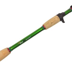 Carrot Stix Casting PRO Wild Wild Green Greenwater Inshore Fishing Rod (7 Foot, Medium Light)