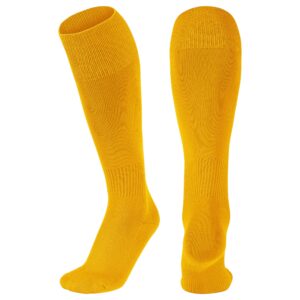 champro unisex adult compression style athletic for baseball, softball, football, and more pro socks, gold, large us