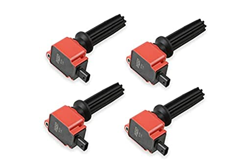 82594 MSD Ignition Coil - Ford EcoBoost - 2.0L/2.3L L4 - Red - 4-Pack