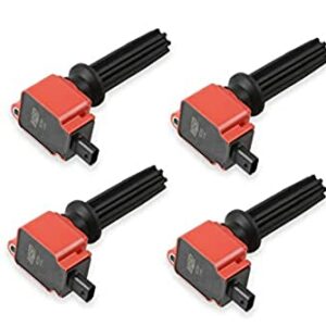 82594 MSD Ignition Coil - Ford EcoBoost - 2.0L/2.3L L4 - Red - 4-Pack