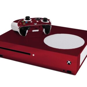 Bold Burgundy - Vinyl Decal Mod Skin Kit by System Skins - Compatible with Microsoft Xbox One Slim (XB1 Slim)