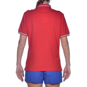 Arena Standard Team Line Short Sleeve Polo Shirt for Men and Women, Red, M