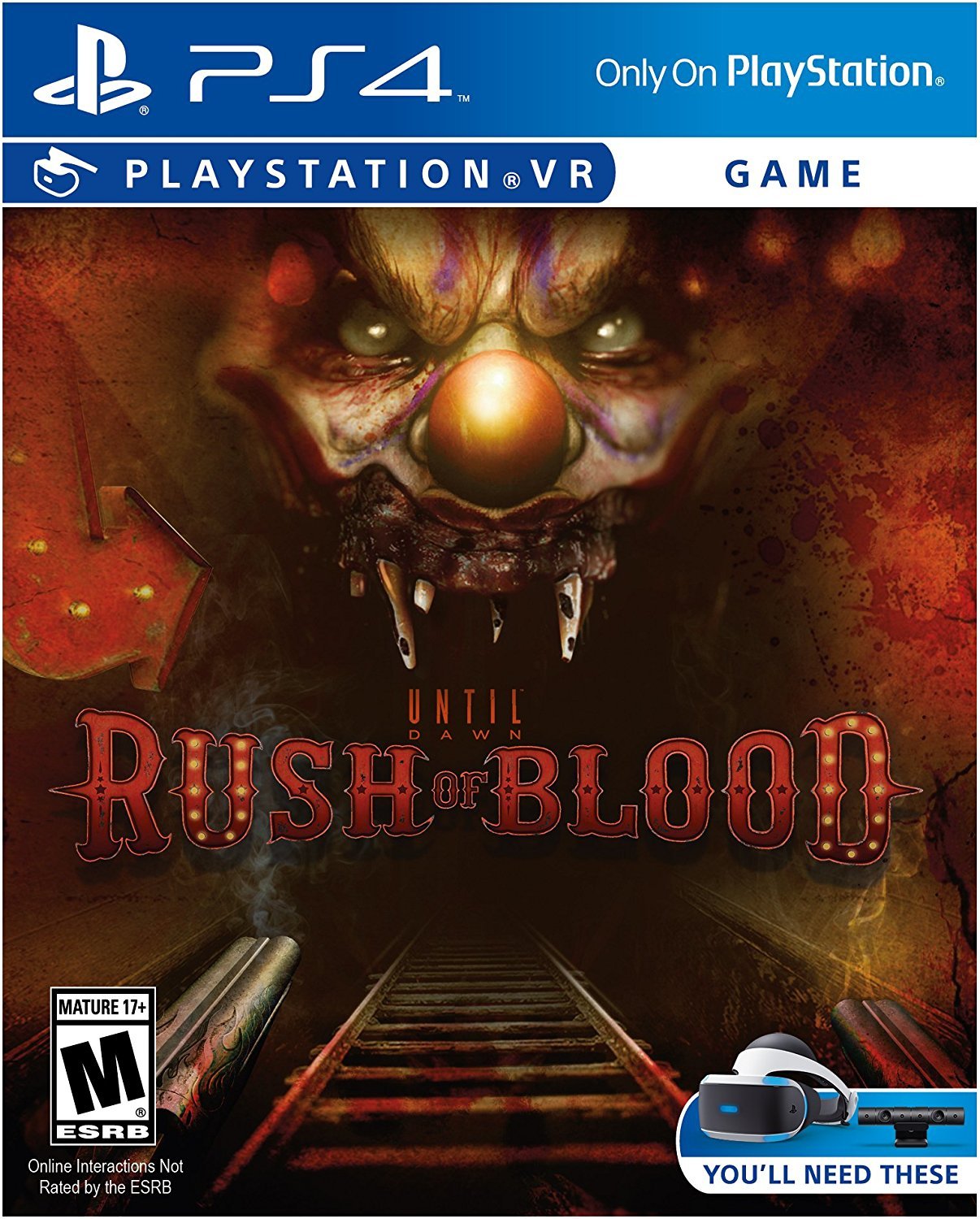 Sony PlayStation VR Rush of Blood Starter Bundle 4 items:VR Headset,Move Controller,PlayStation Camera Motion Sensor, PSVR Until Dawn: Rush of Blood [video game]