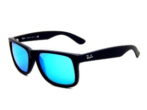 ray ban rb4165 622/55 black/blue mirror 55mm sunglasses