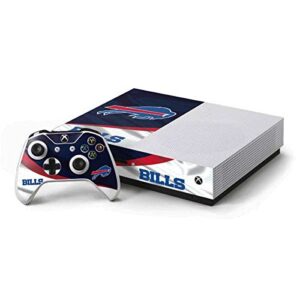 skinit decal gaming skin compatible with xbox one s console and controller bundle - officially licensed nfl buffalo bills design