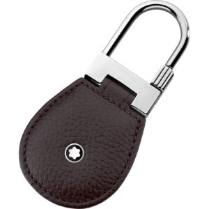 montblanc meisterstuck brown soft grain leather key fob drop 114476