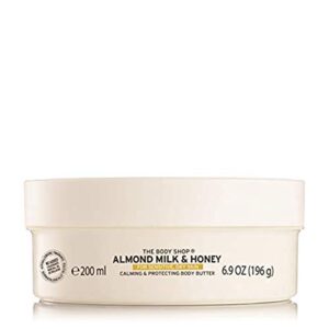 the body shop almond milk body butter - nourishing & moisturizing skincare for dry and sensitive skin – vegan - 6.75 oz