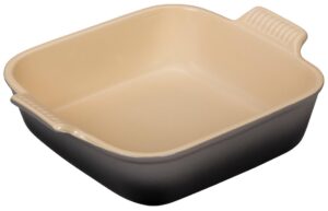 le creuset stoneware heritage square dish, 3 qt. (9"), oyster