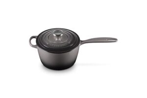 le creuset enameled cast iron signature saucepan, 2.25 qt., oyster