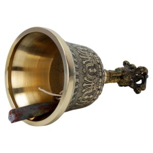 Zap Impex Tibetan Hand Bell Meditation & Prayer Bells Dorje, Vajra 6 Inches