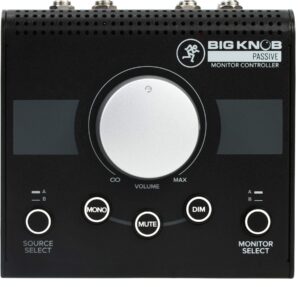 mackie big knob passive 2x2 studio monitor controller