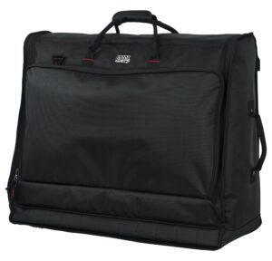 gator cases padded large format mixer carry bag; fits mixers such as behringer x32 compact |26" x 21" x 8.5" (g-mixerbag-2621)