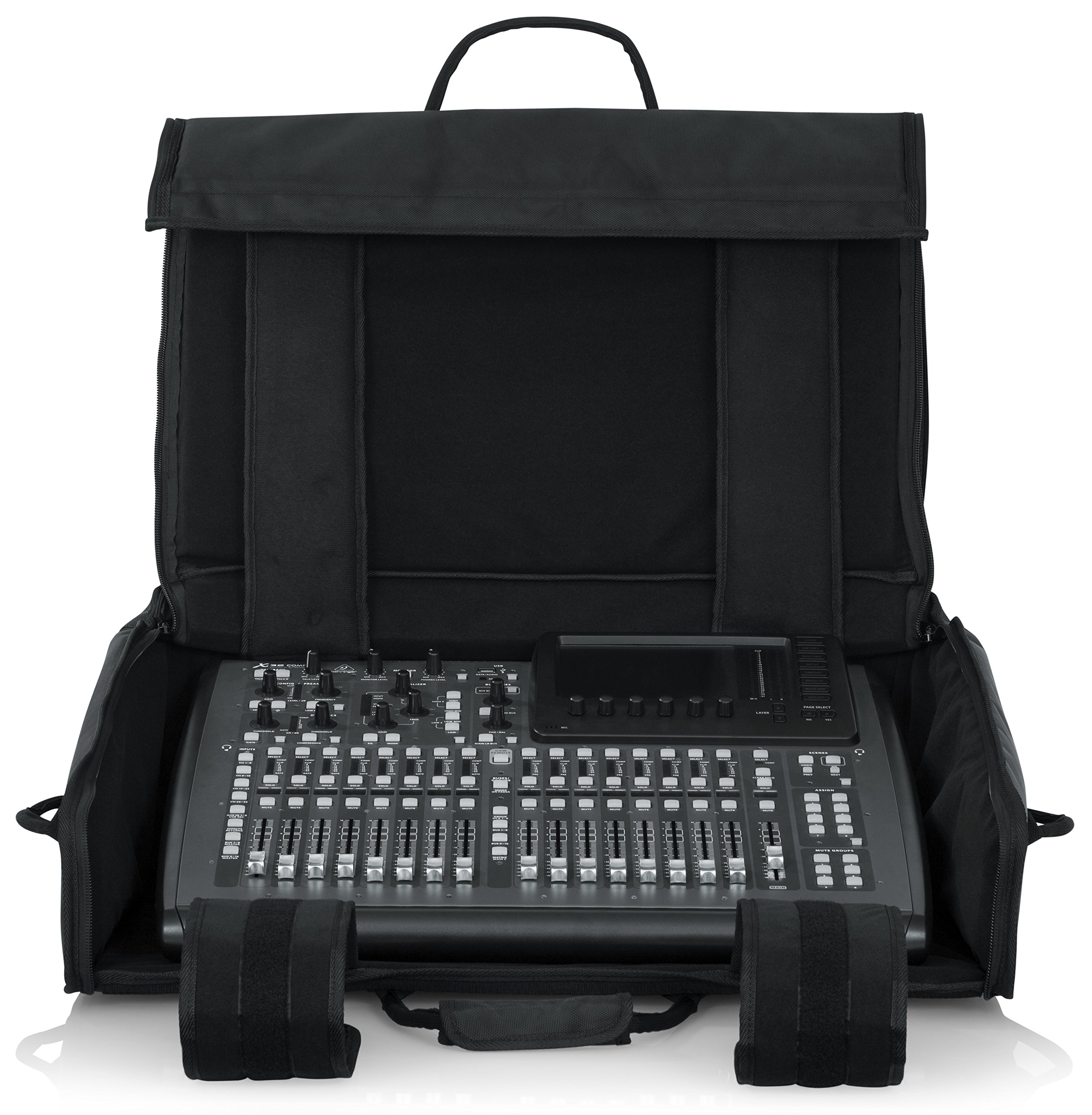 Gator Cases Padded Large Format Mixer Carry Bag; Fits Mixers Such as Behringer X32 Compact |26" x 21" x 8.5" (G-MIXERBAG-2621)