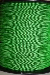 flo green & black speckled bcy #24 d loop rope release material 10'