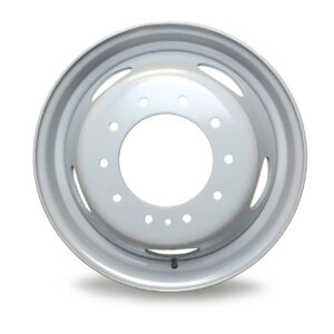 new single 19.5" 19.5x6 10 lug steel wheel for ford f450sd f550sd 2005-2023 super duty dually gray oem design replacement rim