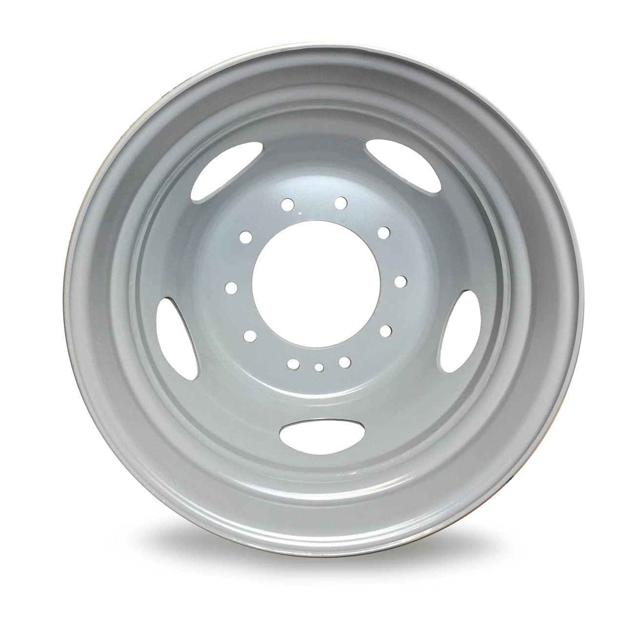 New Single 19.5" 19.5x6 10 Lug Steel Wheel for Ford F450SD F550SD 2005-2023 Super Duty Dually Gray OEM Design Replacement Rim