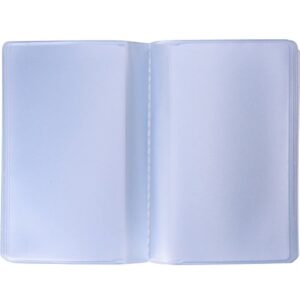 shappy 2 pieces plastic wallet insert credit card holder with 10 page 20 slots and 10 page 10 slots, transparent