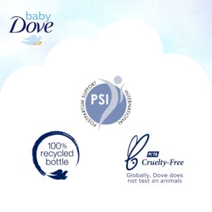 Baby Dove Bar Soap Rich Moisture More Gentle and Nourishing than Ordinary Baby Soap Bars Washes Away Bacteria, 3.17 Ounce (Pack of 8)