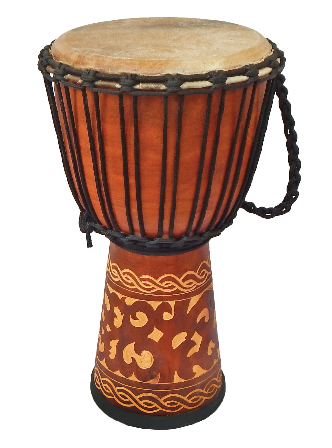 Djembe Standard linecarv, 24" tall, 12" head, NK149