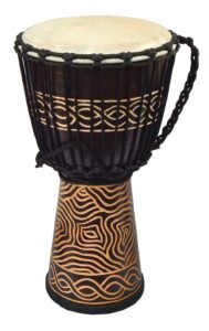 djembe standard linecarv, 24" tall, 12" head, nk047