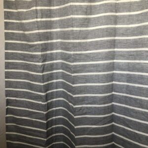 Threshold Stripe Shower Curtain Radiant Gray