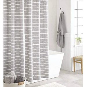 Threshold Stripe Shower Curtain Radiant Gray