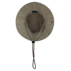 Gelante 100% Cotton Stone-Washed Adjustable Bucket Safari Boonie Sun Hats.1910-1PC Khaki L/XL