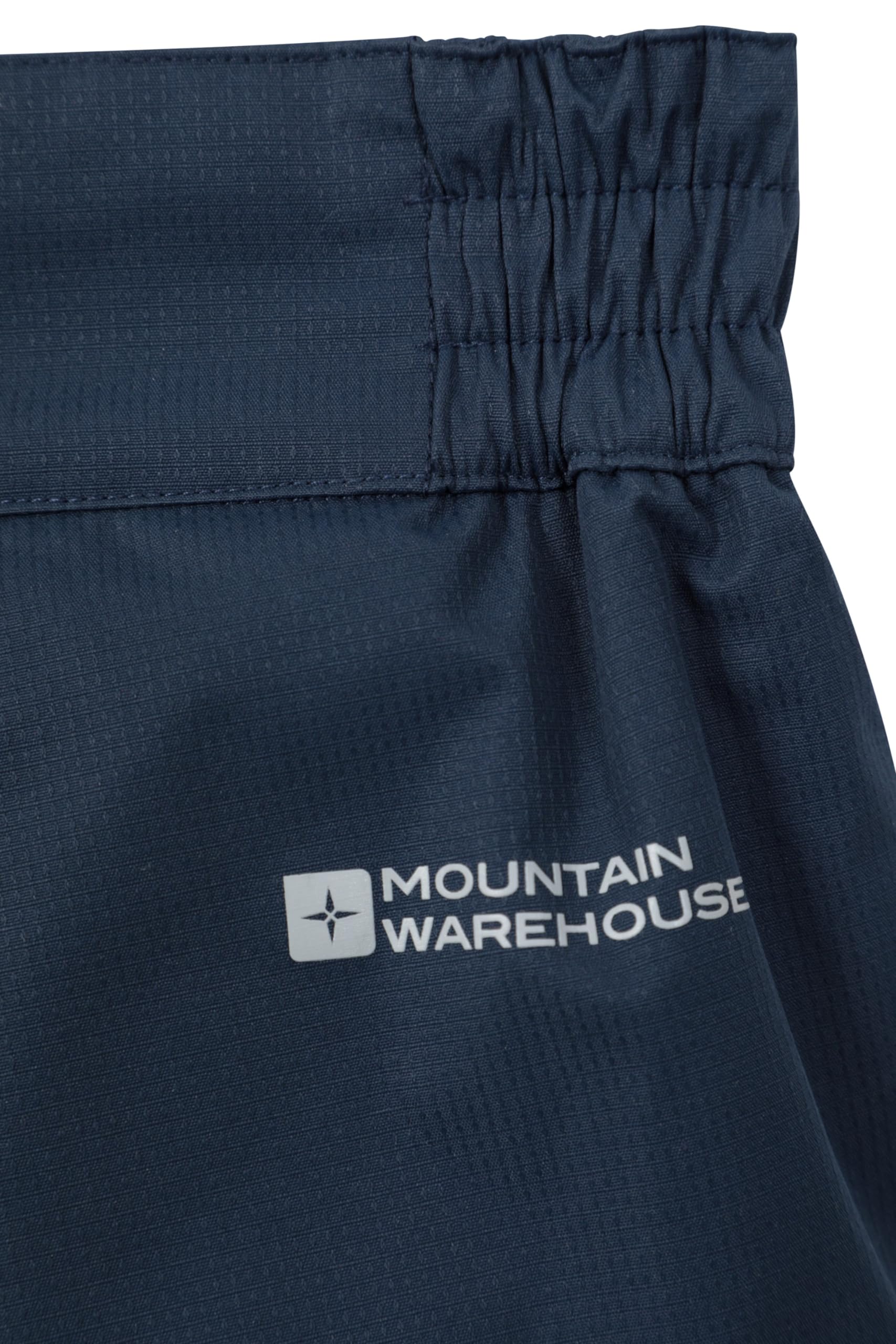 Mountain Warehouse Kids Winter Snow Pants, Reinforced Knees -Boys & Girls Ski Salopette Dark Blue 7-8 Years