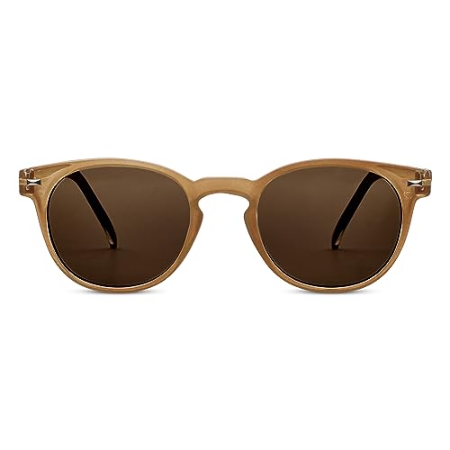 Peepers by PeeperSpecs Boho Polarized Sunglasses Round, Amber, 47 + 0