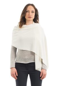 dalle piane cashmere - stole cashmere blend - made in italy, color: white, one size