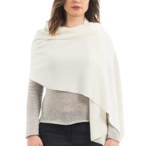 Dalle Piane Cashmere - Stole cashmere blend - Made in Italy, Color: White, One Size