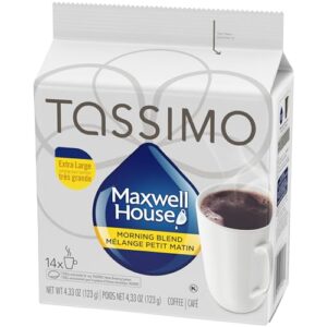 Tassimo Maxwell House Morning Blend Coffee, 70 T-Discs (5 Boxes of 14 T-Discs) {Imported from Canada}