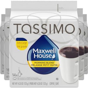 tassimo maxwell house morning blend coffee, 70 t-discs (5 boxes of 14 t-discs) {imported from canada}