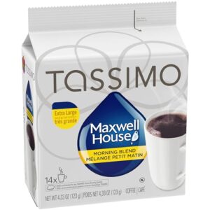 Tassimo Maxwell House Morning Blend Coffee, 70 T-Discs (5 Boxes of 14 T-Discs) {Imported from Canada}