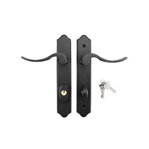 elegance 10" arch keyed active hardware - oil-rubbed bronze