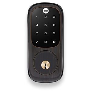 yale touchscreen deadbolt with z-wave in oil rubbed bronze