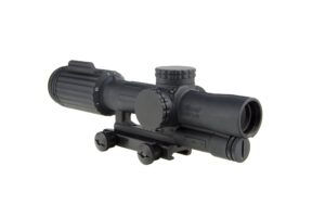 trijicon vcog 1-6x24 with green segmented circle/crosshair reticle and thumb screw mount